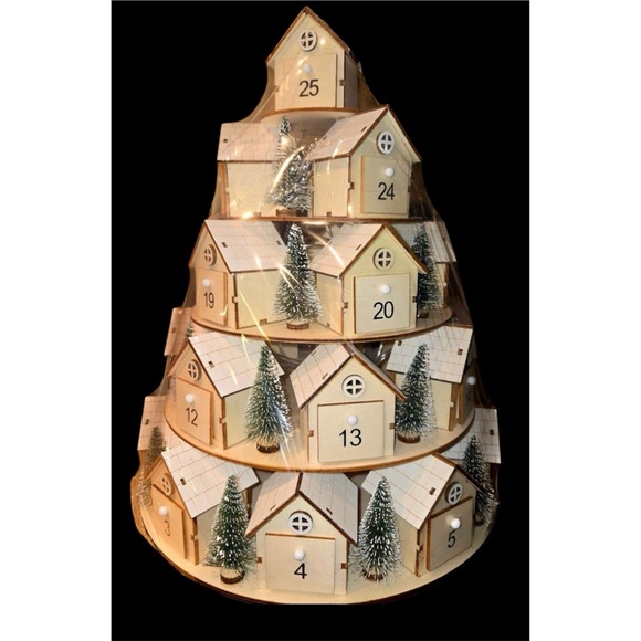 Hobby Lobby | Holiday | Hobby Lobby 5 Tier Advent Calendar Wood Tree ...